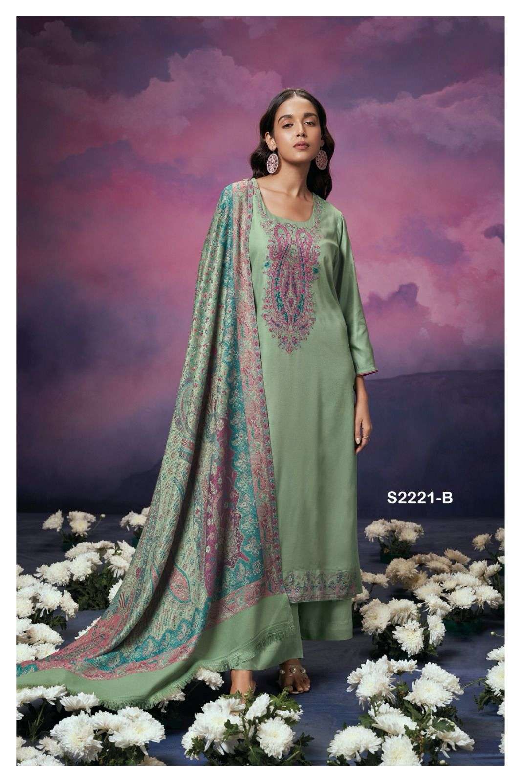 Ganga Rachana 2221 Exclusive Pashmina Premium Collection Dress Exporters