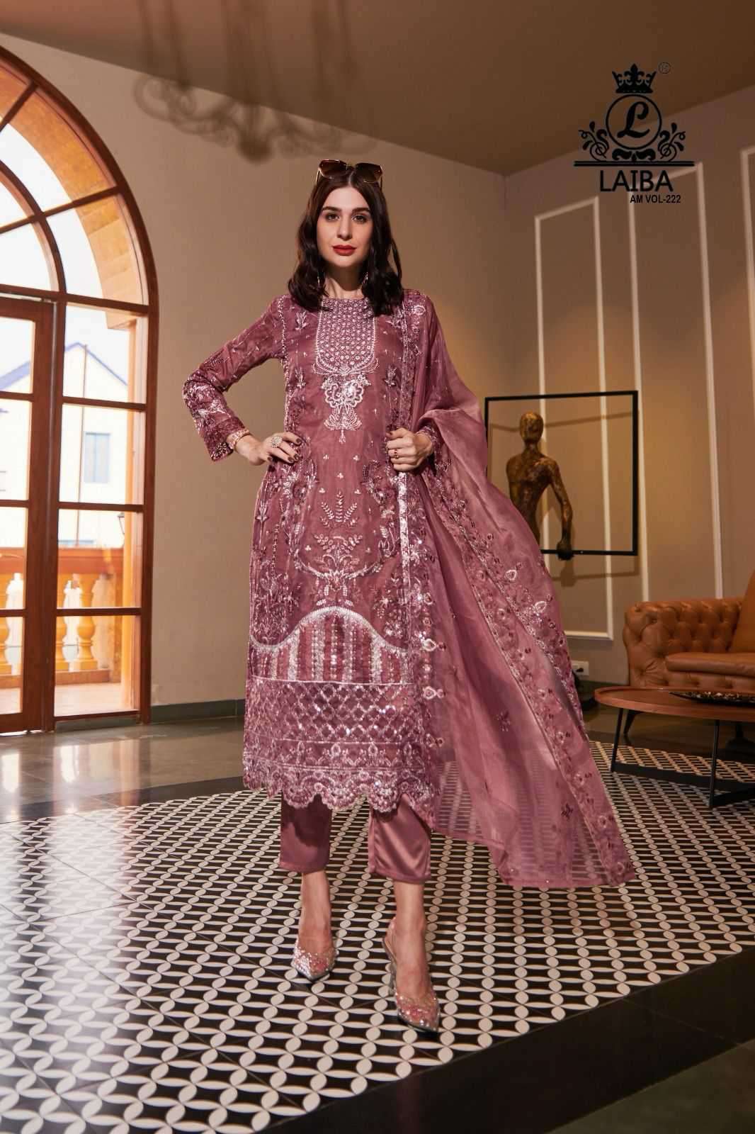 Laiba Am Vol 222 Readymade Pakistani Organza Suit Festive Collection
