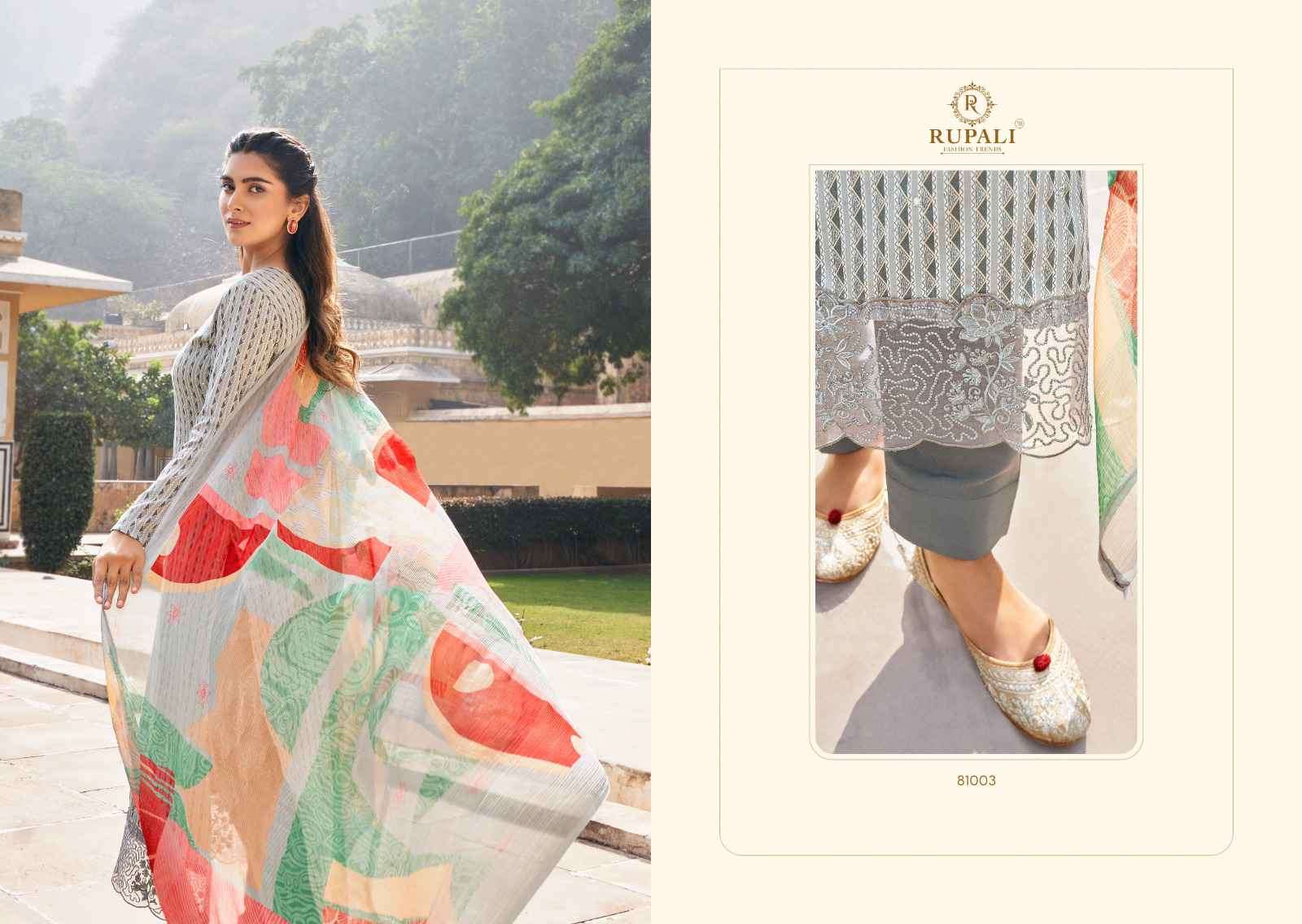 Rupali Fashion Oreo Vol 2 Fancy Cotton Satin Suit Festive Collection