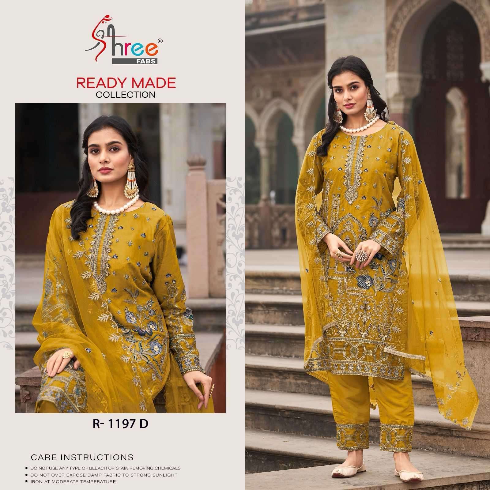 Shree Fabs R 1197 D Designer Dress Pakistani Readymade Collection