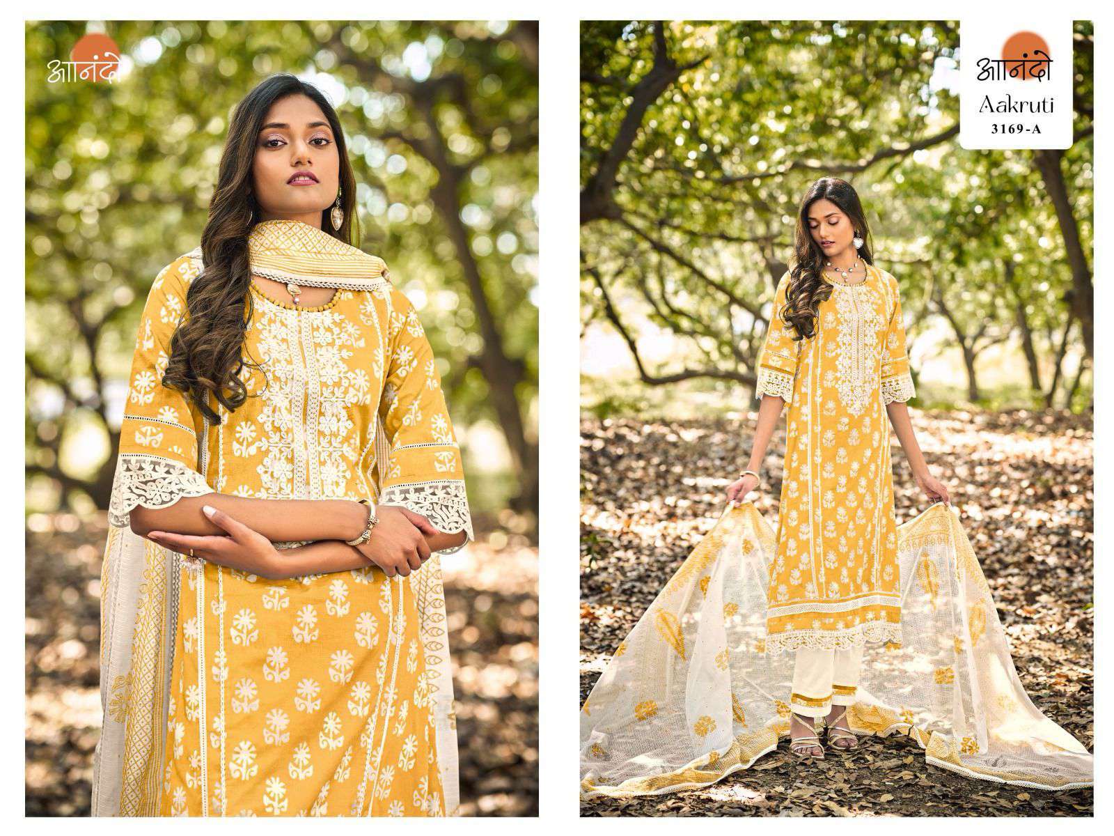 Jay Vijay Anando Aakruti 3169 Ethnic Wear Cotton Dress Branded Collection