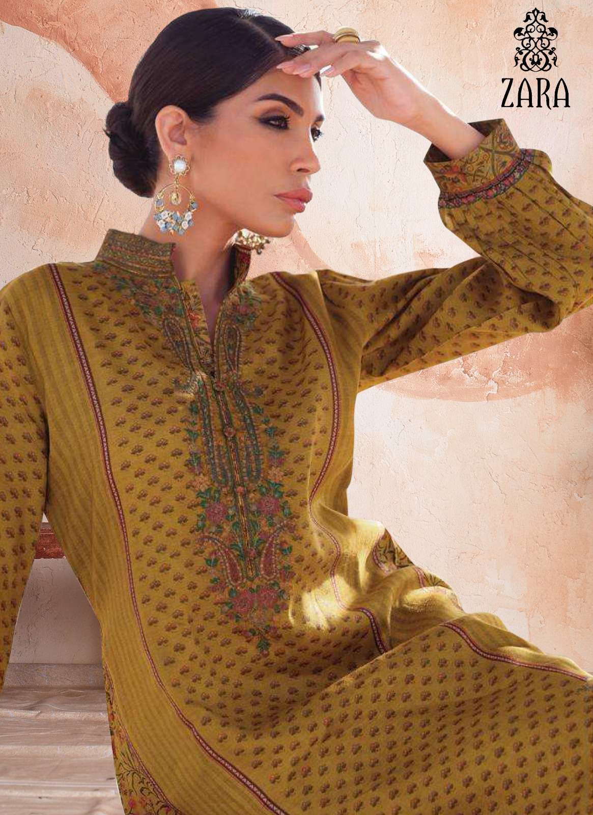 Zara Digital Mills Zs 01 To 06 Digital Fancy Satin Suits Catalog Exporters