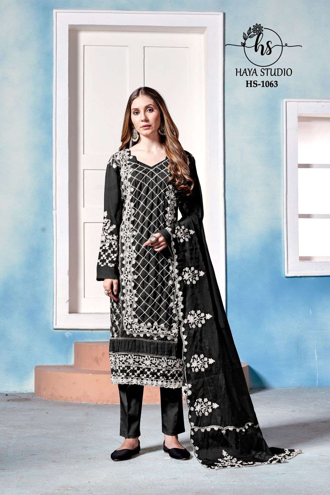 Haya Studio Hs 1063 Readymade Pakistani Designer Suit Catalog Suppliers