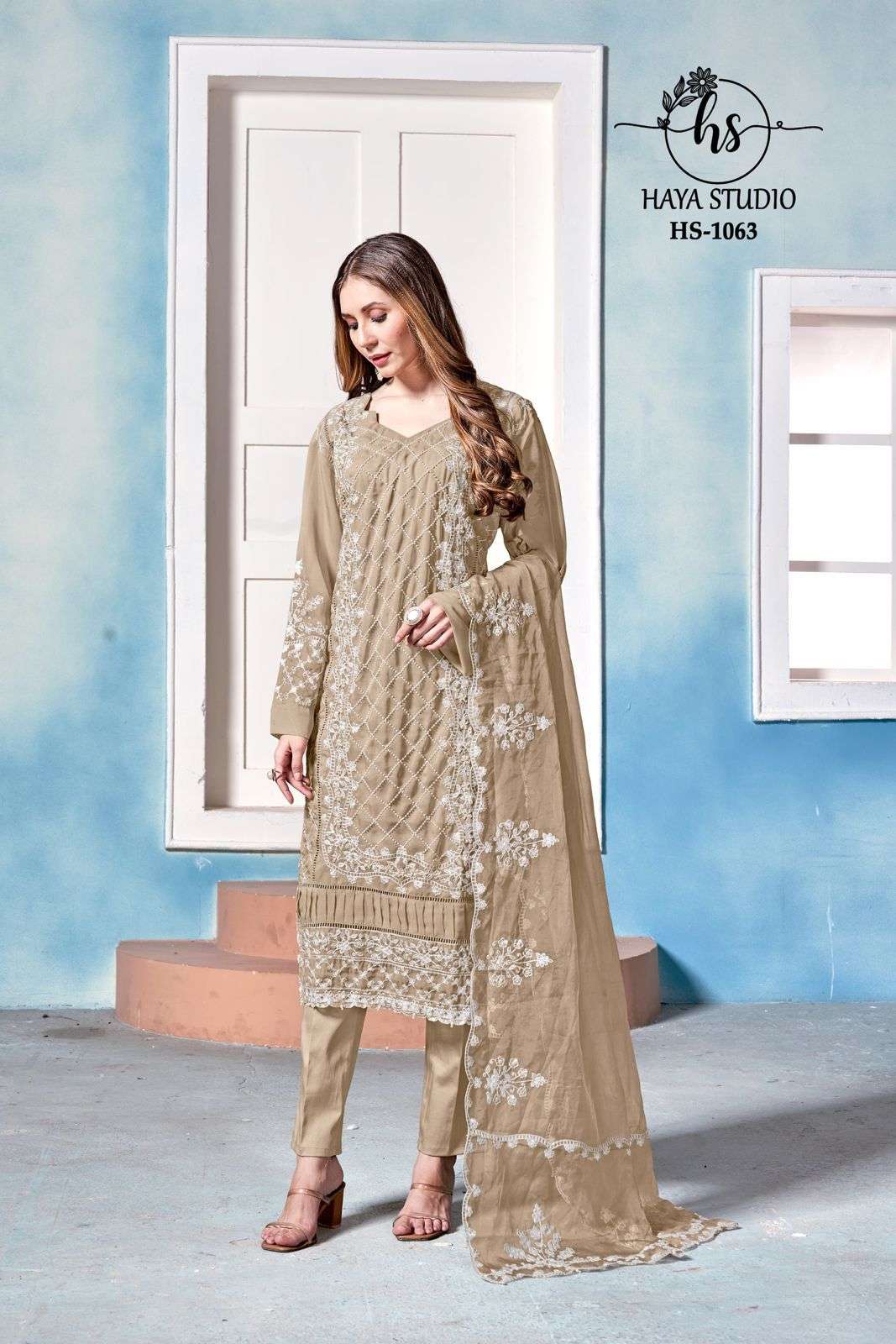 Haya Studio Hs 1063 Readymade Pakistani Designer Suit Catalog Suppliers