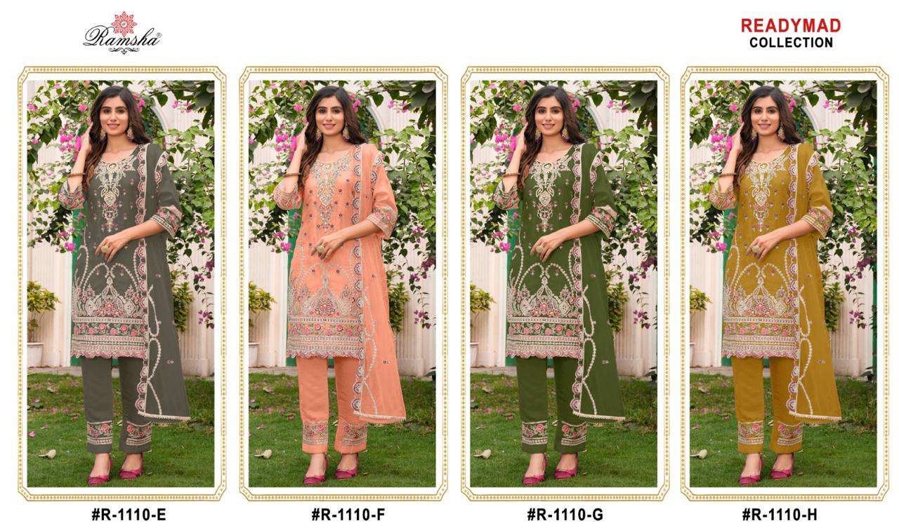 Ramsha R 1110 Nx New Designs Pakistani Readymade Collection