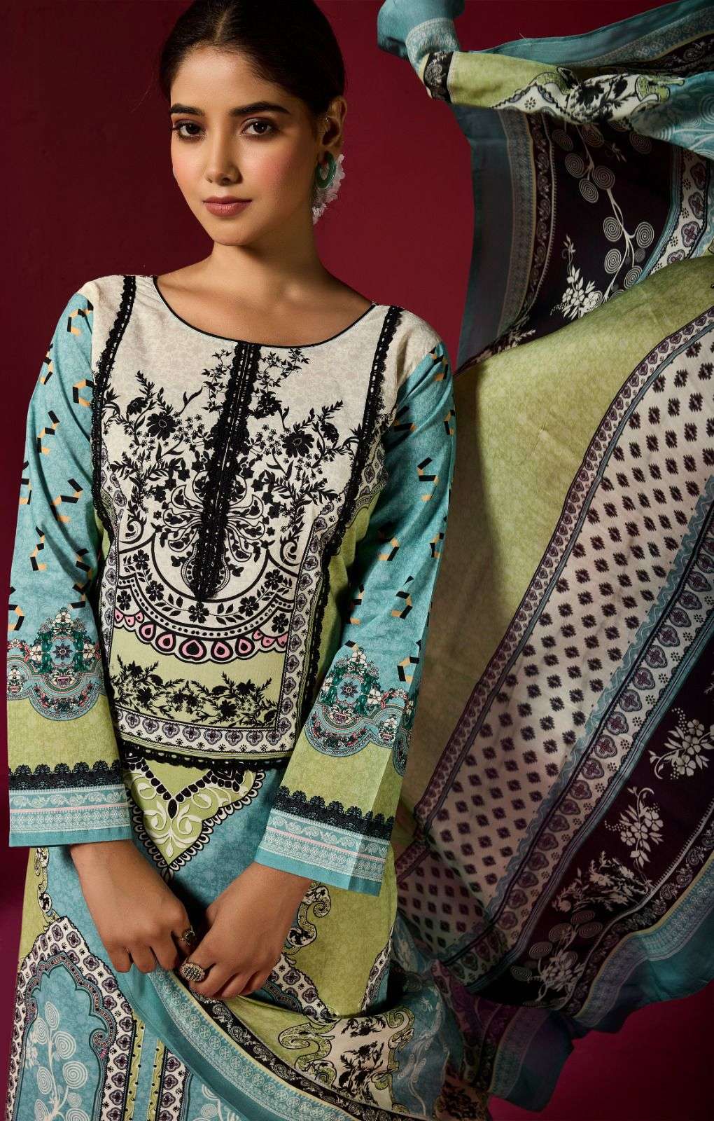 Ibiza Riyasat Vol 5 Digital Pakistani Print Pure Cotton Suits Catalog Exporters