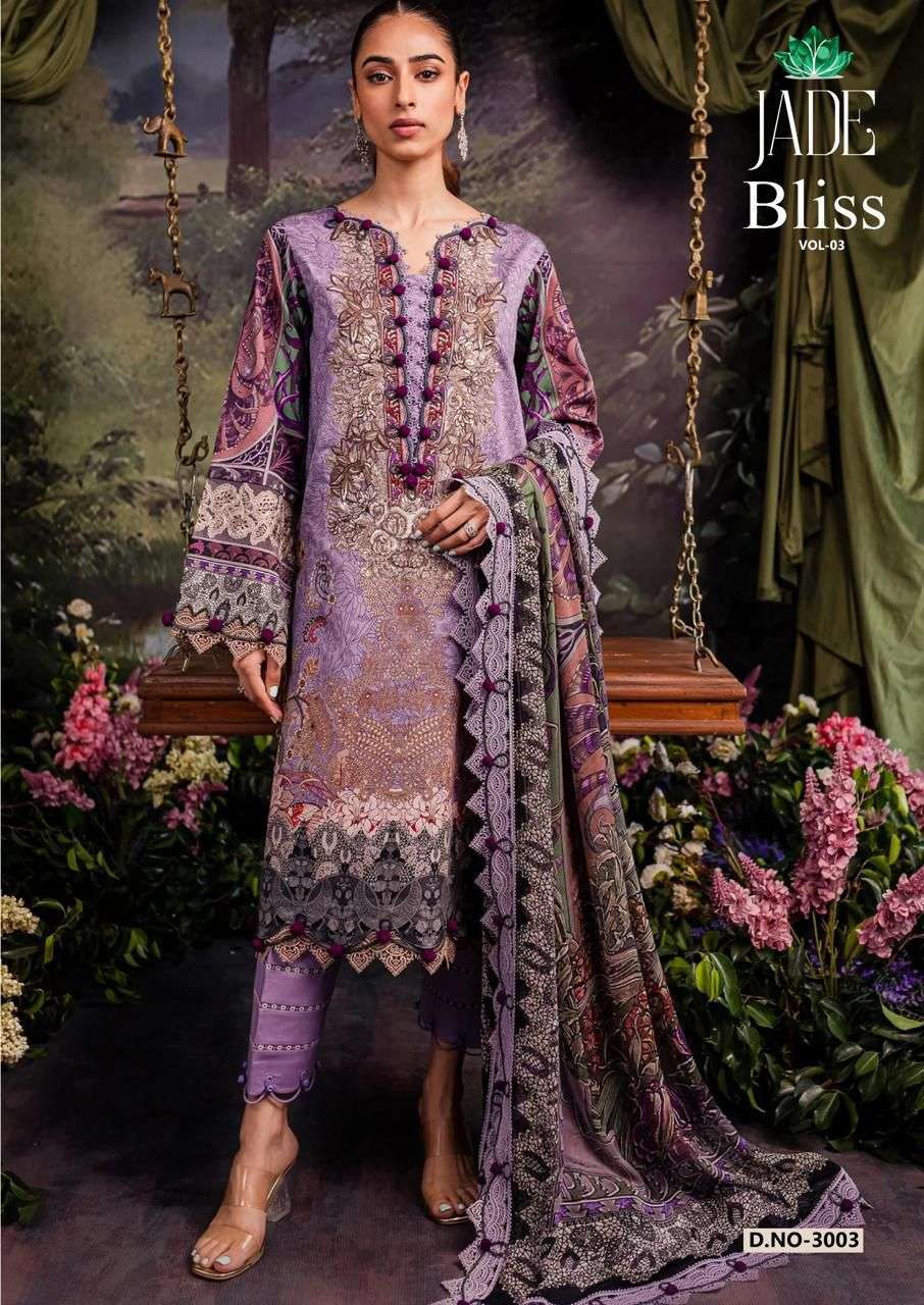 Nand Gopal Jade Bliss Vol 3 Karachi Print Suit Catalog Supplier