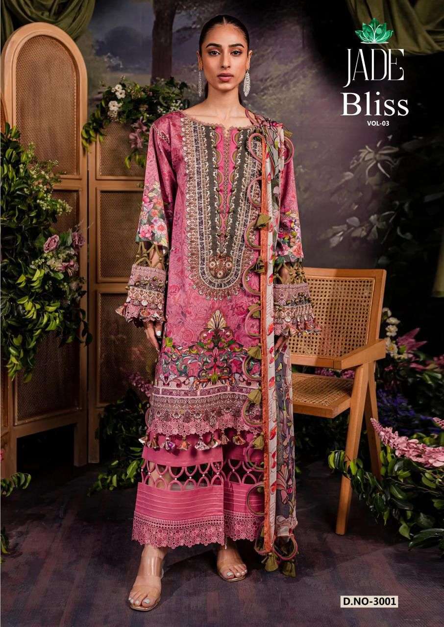 Nand Gopal Jade Bliss Vol 3 Karachi Print Suit Catalog Supplier