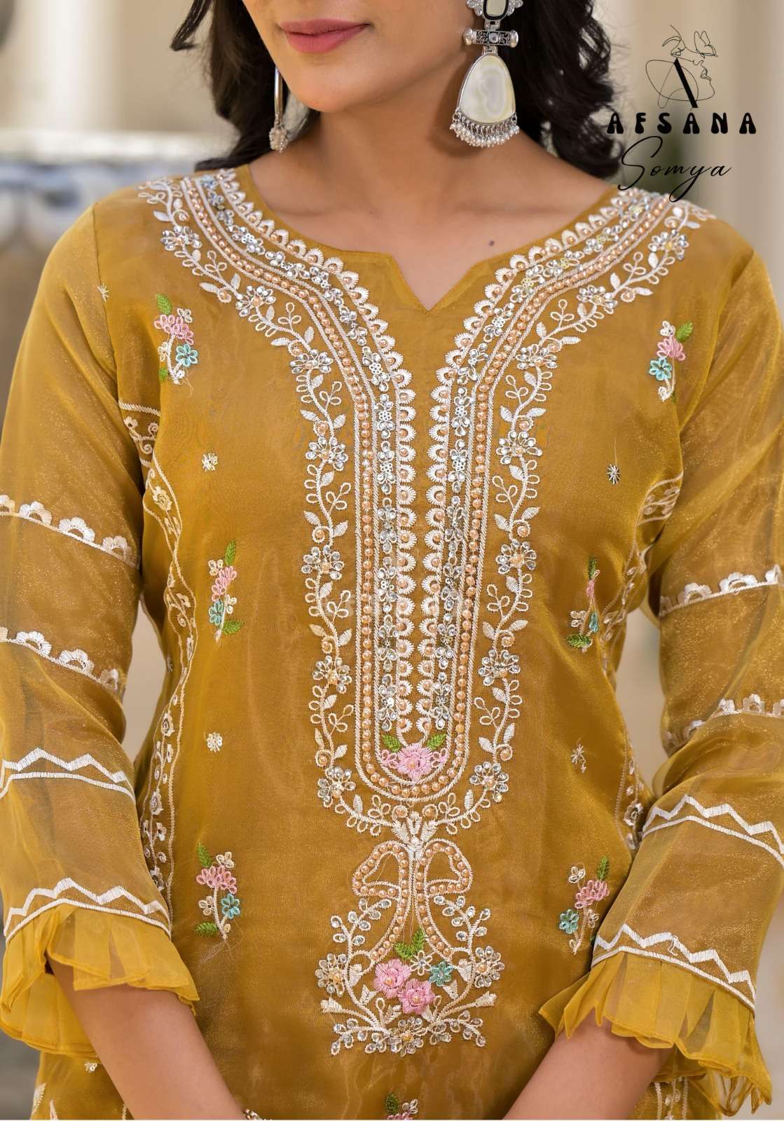 Afsana Somya New Colors Designer Pakistani Designs Readymade Suit Exporter