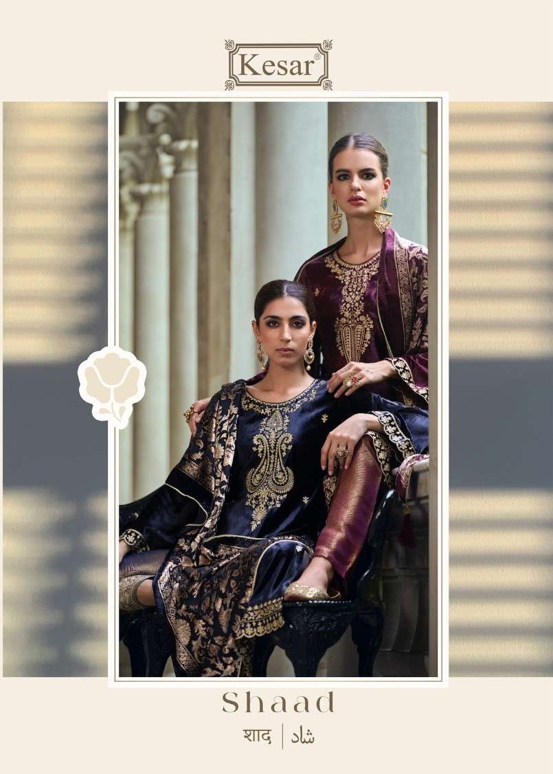 Karachi Prints Kesar Shaad Partywear Velvet Latest Suit Exporter