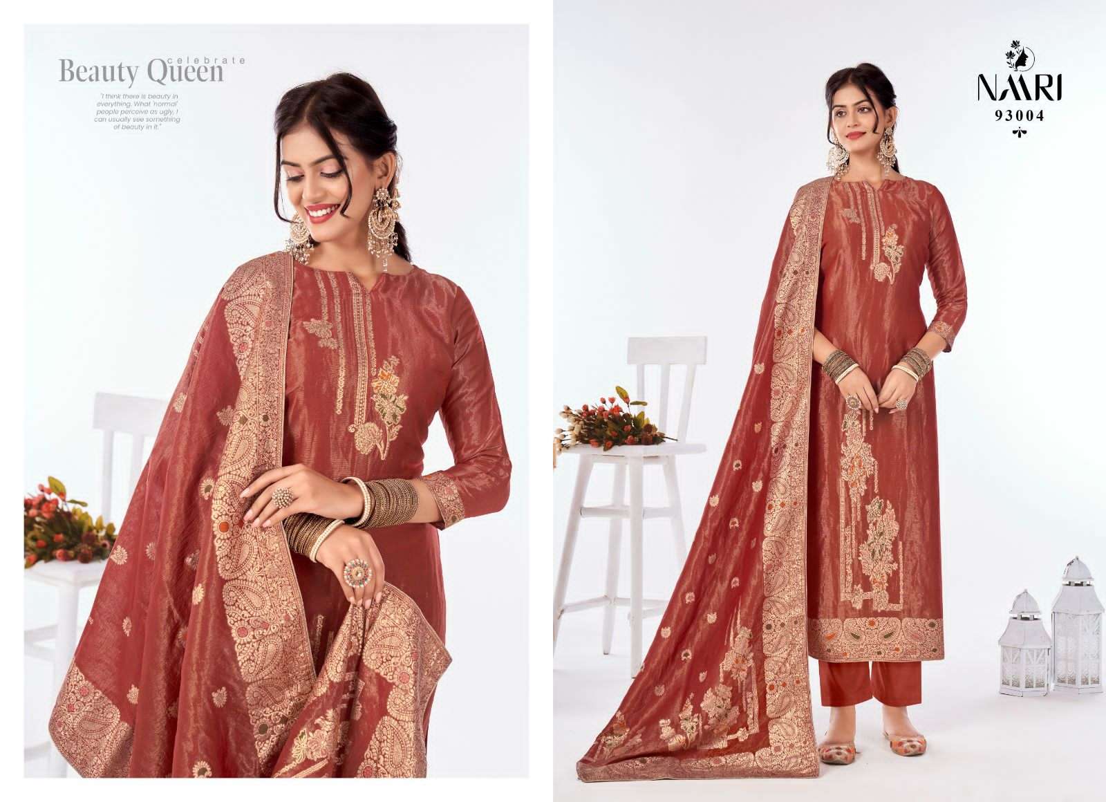 Naari Nusarat Exclusive Jacquard Suit Catalog Supplier
