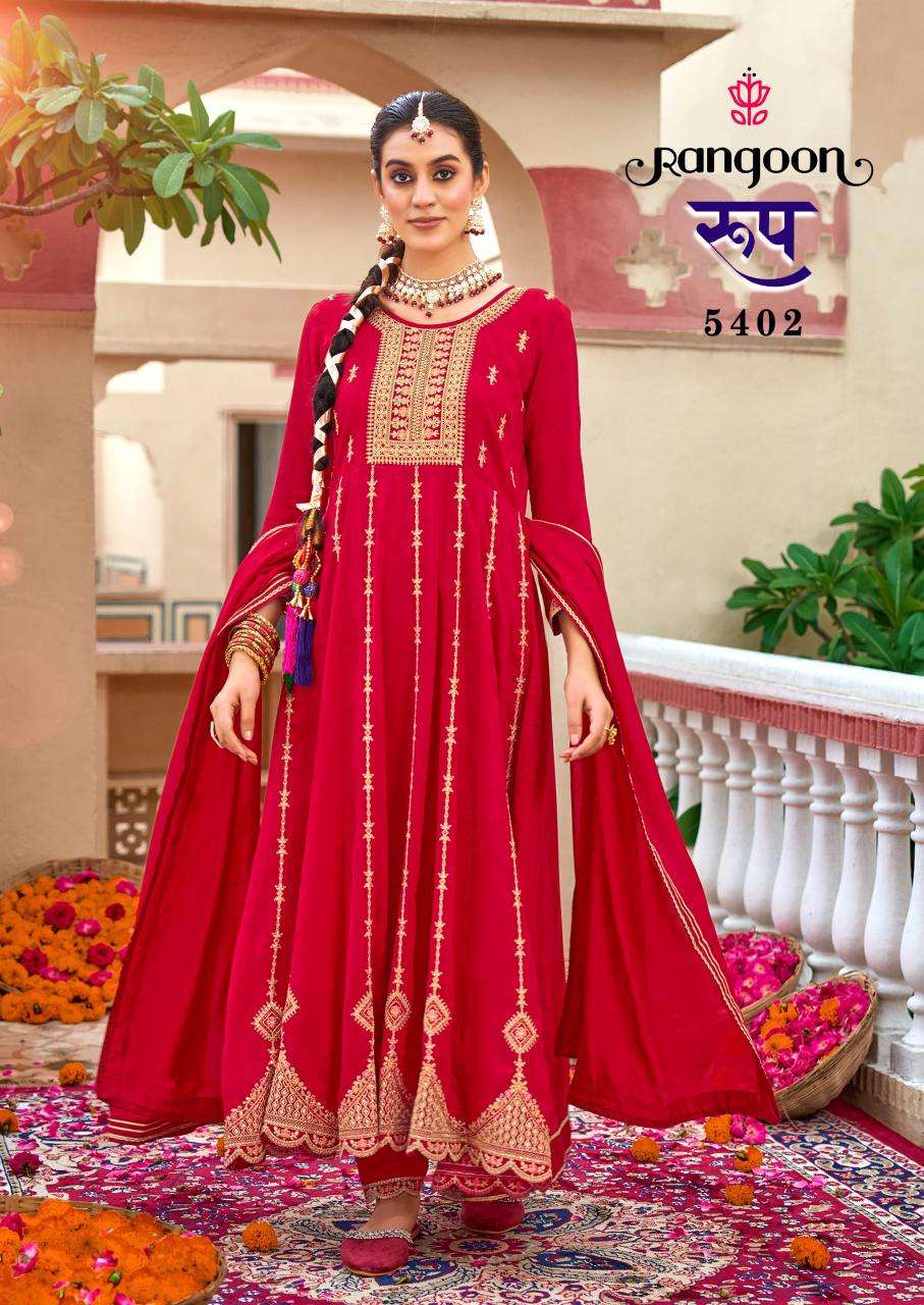 Rangoon Roop Latest New Designs Readymade Suits Catalog Exporter