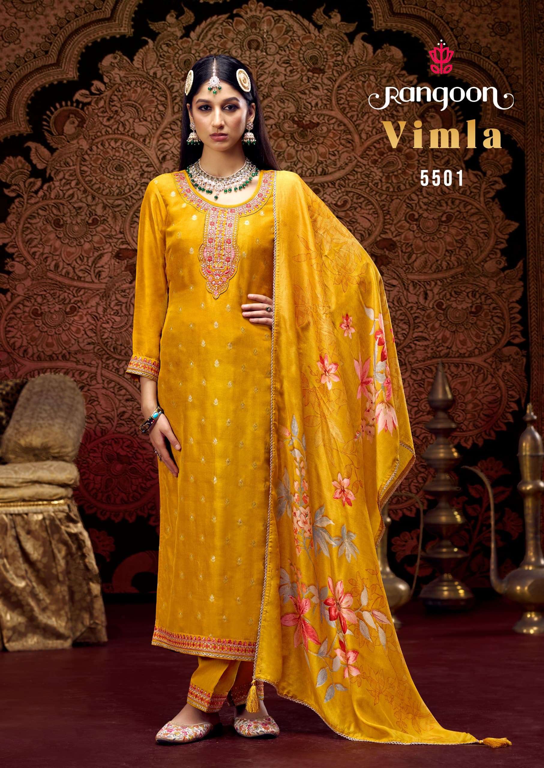 Rangoon Vimla Readymade 3 Piece Festive Wear Set Collection