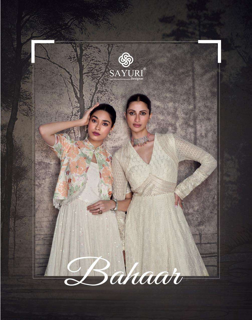 Sayuri Bahaar 5606 to 5608 Series Designer Indo Western Dress Collection