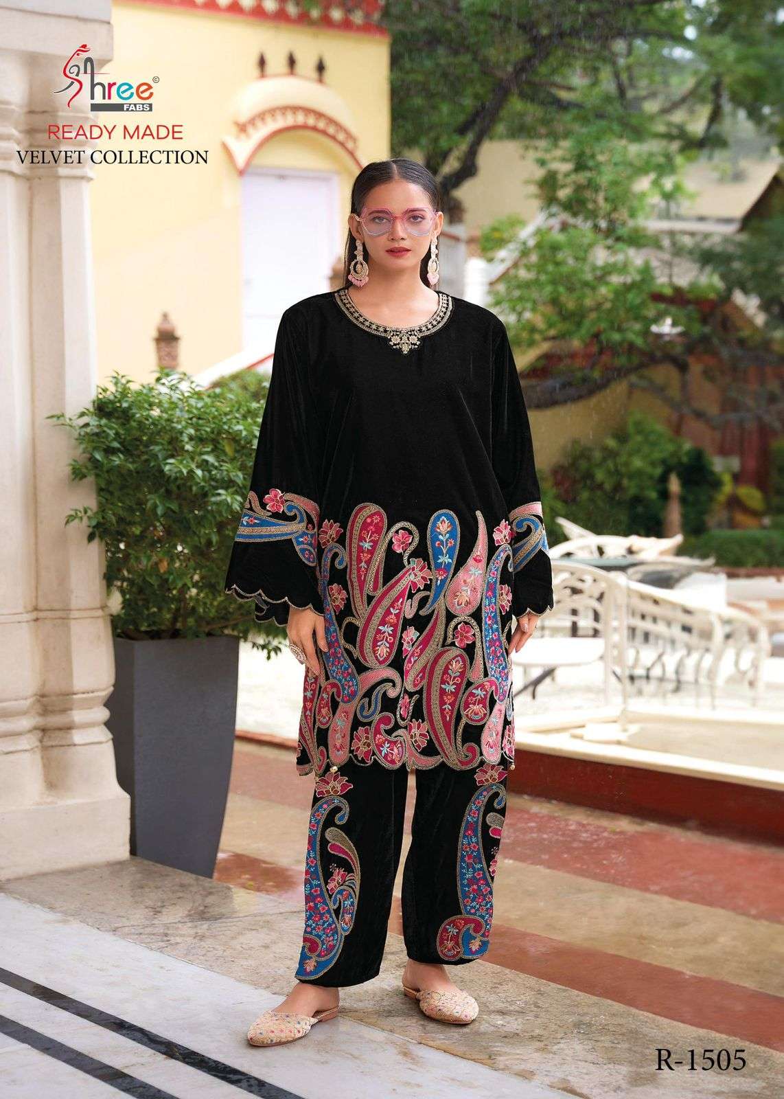 Shree Fabs R 1505 Colors Designer Velvet Cord Set Catalog Supplier