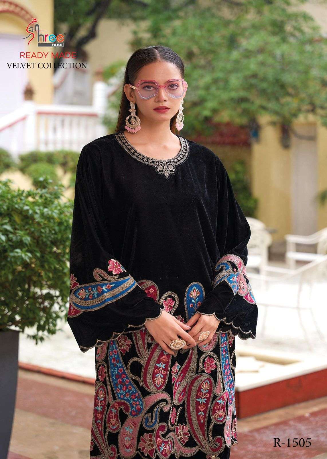 Shree Fabs R 1505 Colors Designer Velvet Cord Set Catalog Supplier