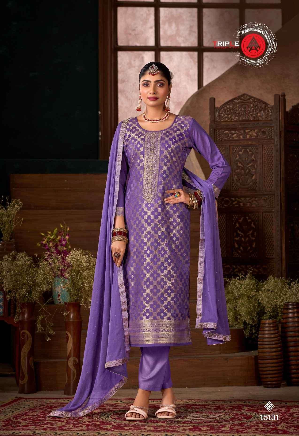 Triple Aaa Loyal Vol 5 Weaving Pattern Jacquard Suit New Designs