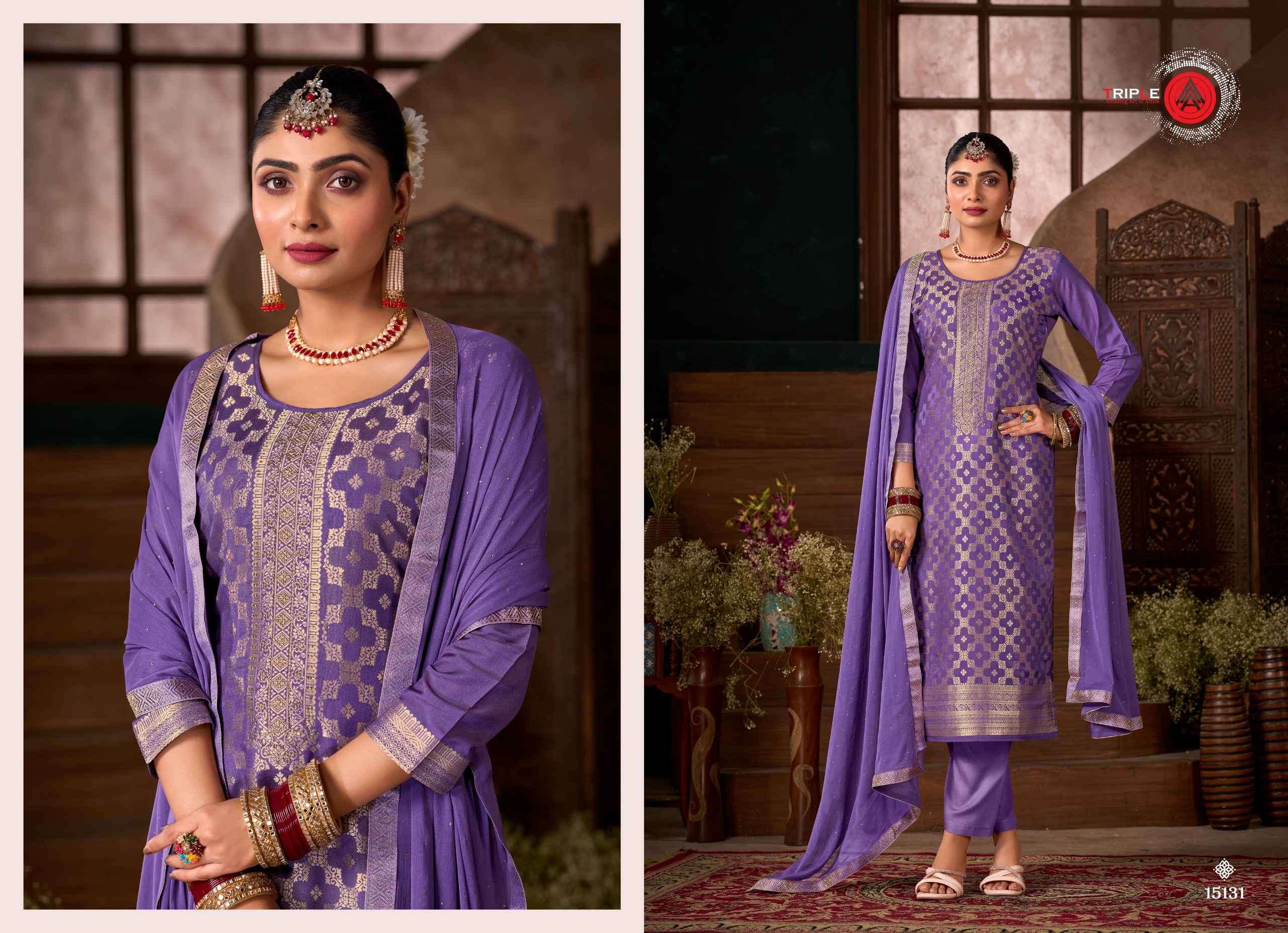 Triple Aaa Loyal Vol 5 Weaving Pattern Jacquard Suit New Designs