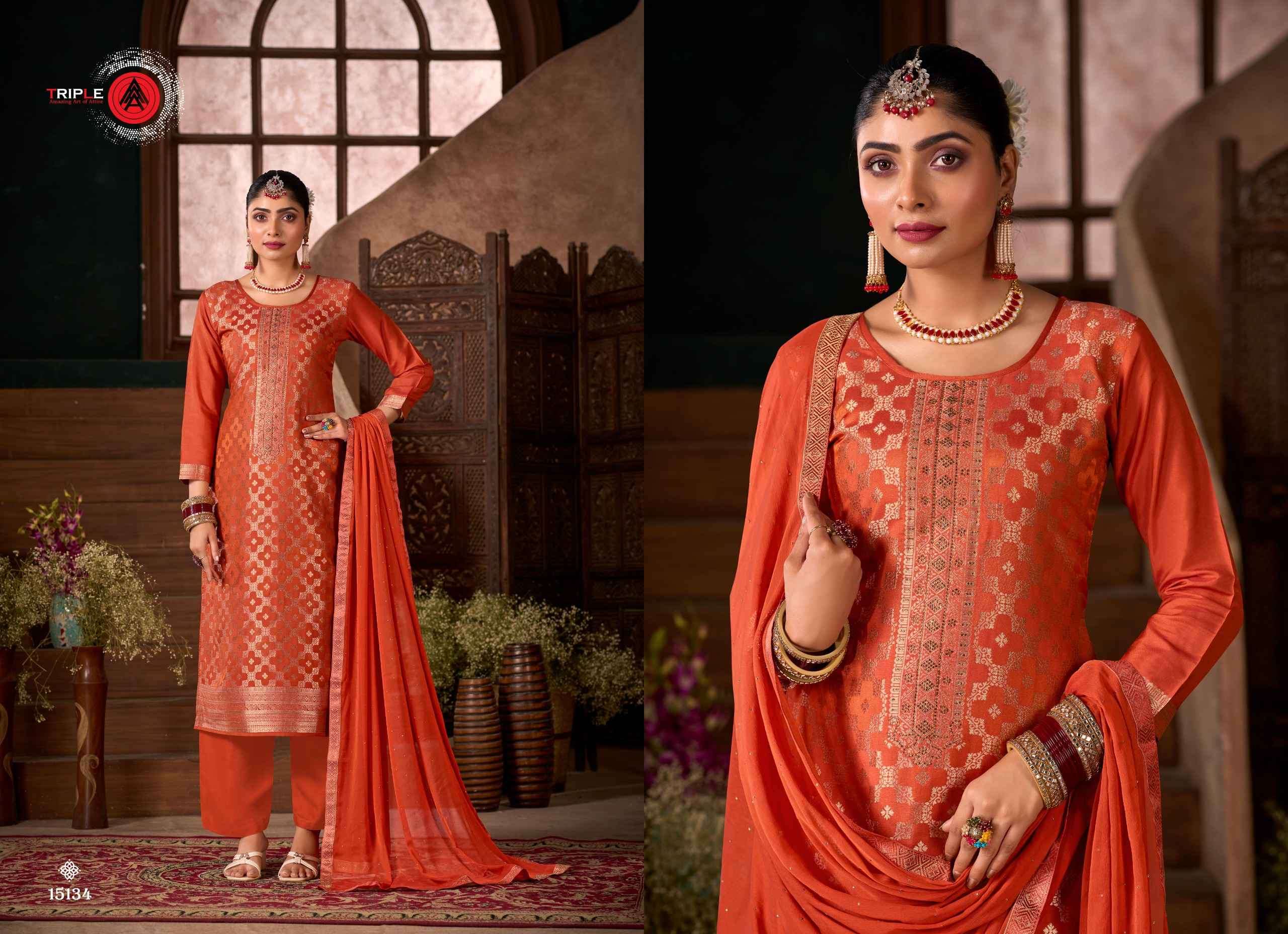 Triple Aaa Loyal Vol 5 Weaving Pattern Jacquard Suit New Designs