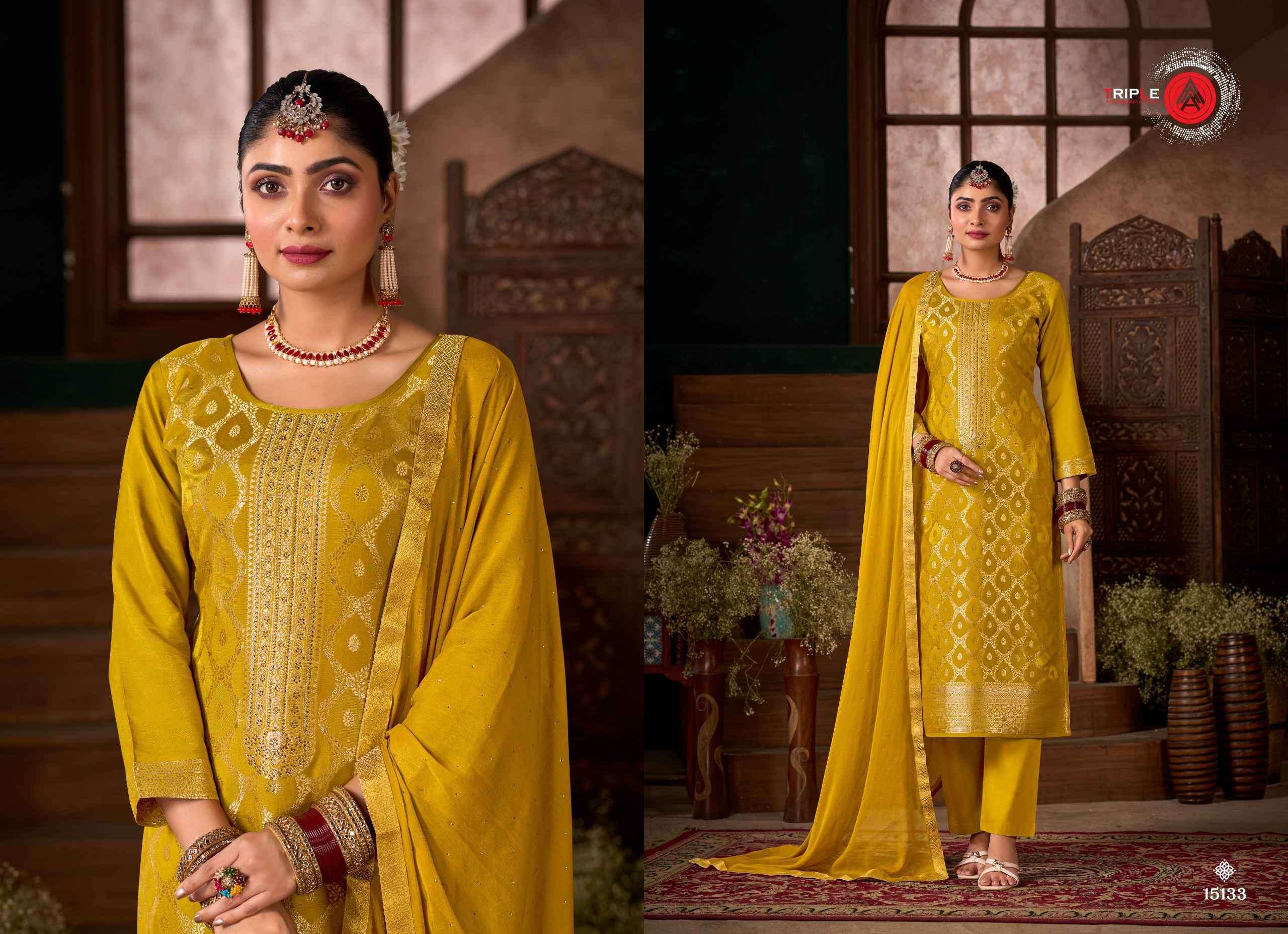 Triple Aaa Loyal Vol 5 Weaving Pattern Jacquard Suit New Designs