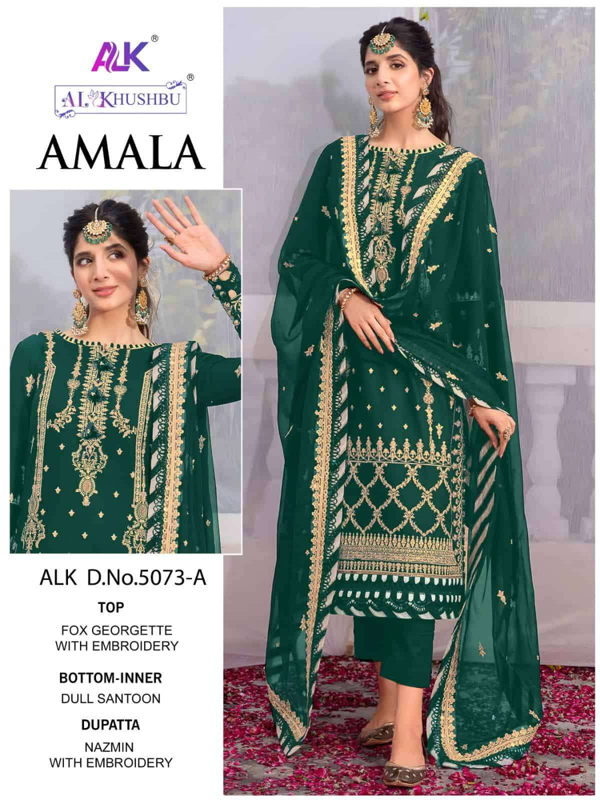 Al Khushbu Amala Vol 1 5073 Colors Pakistani Festive Wear Salwar Suit ...