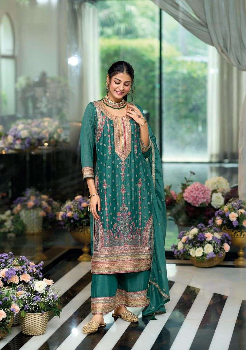 Eba Lifestyle Ruby Vol 2 Heavy Palazzo Designer Suit Readymade Catalog