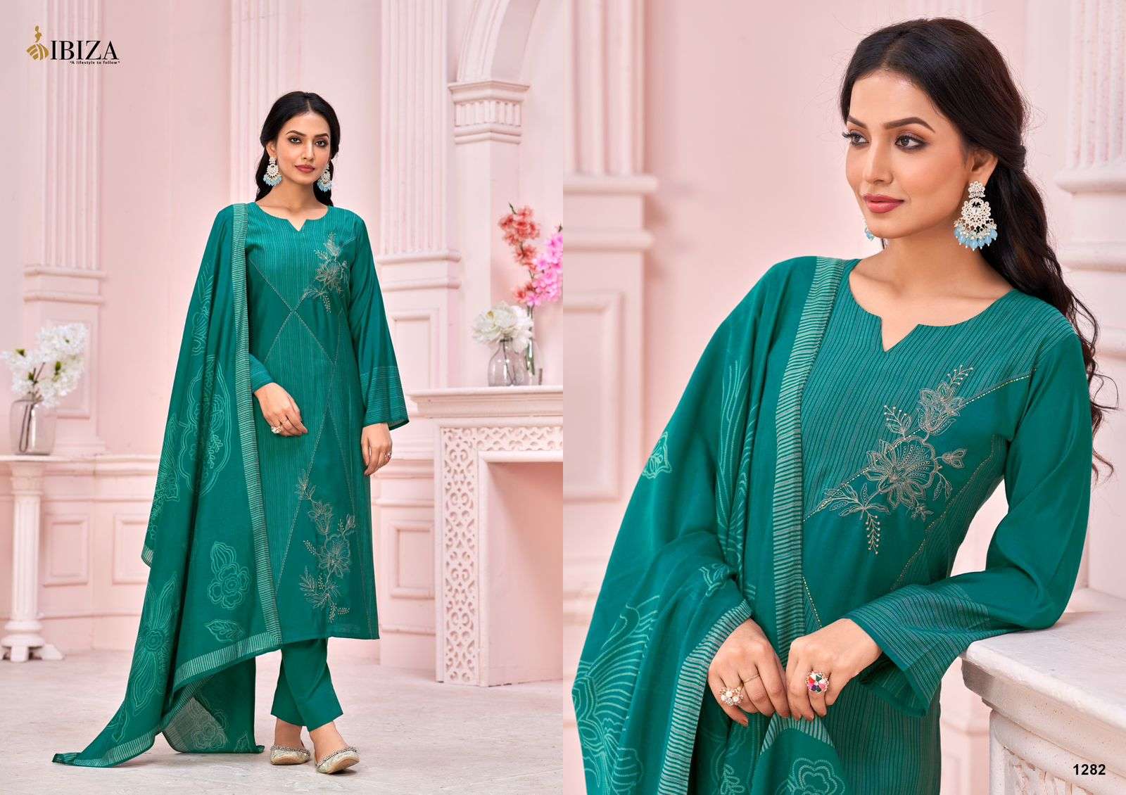 Ibiza Nimaya Pure Viscose Muslin Salwar Kameez Catalog Exporter