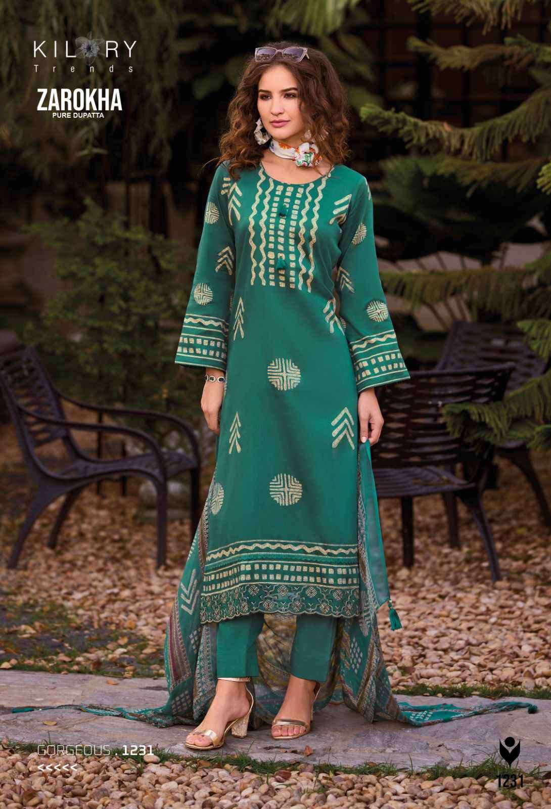 Kilory Zarokha Fancy Cotton Salwar Kameez Catalog Exporter