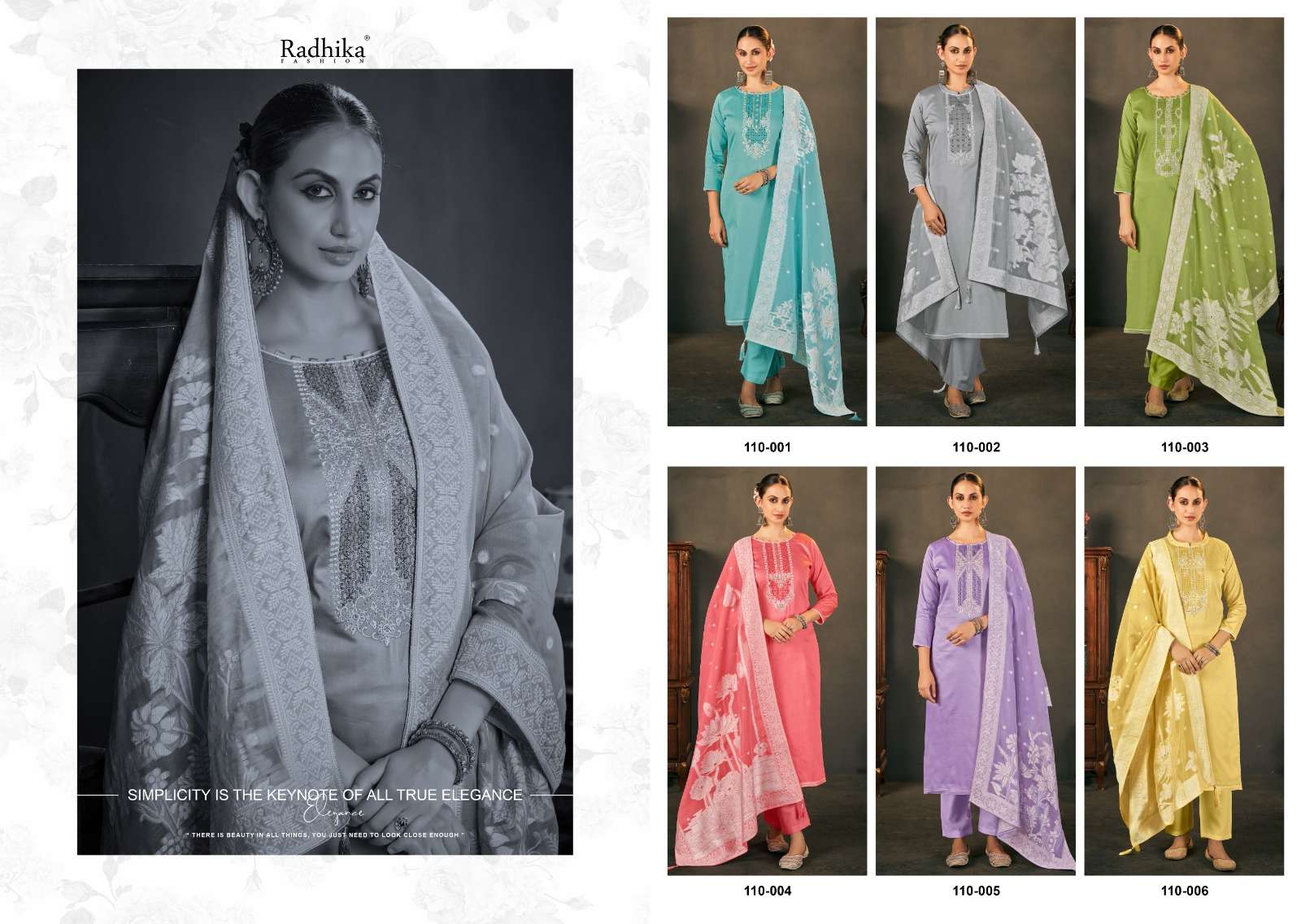 Radhika Azara Saykal Vol 4 Festive Wear Cotton Suit Catalog Exporter