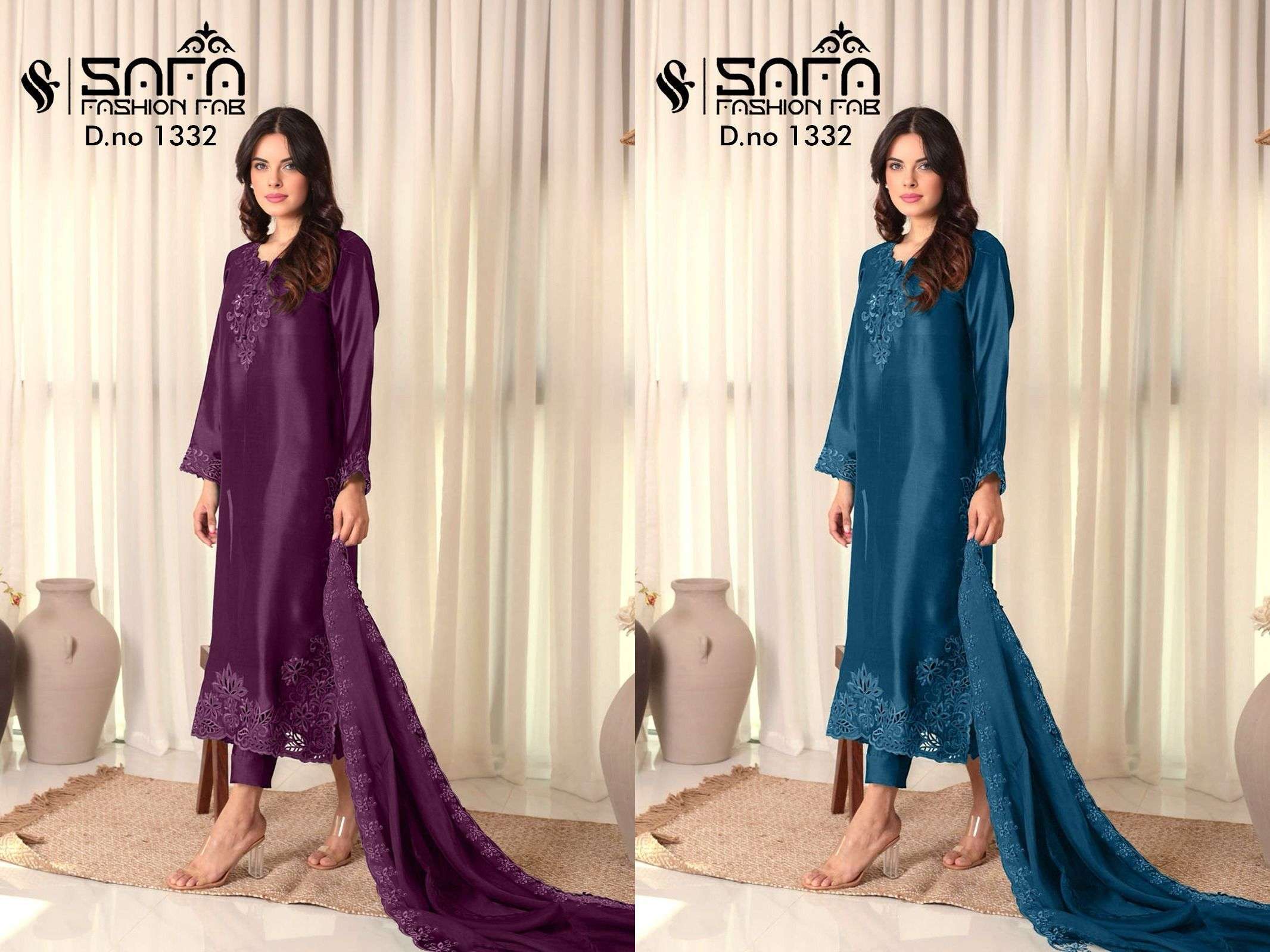 Safa Fashion Fab 1332 Formal Wear Pakistani Suit Readymade Collection