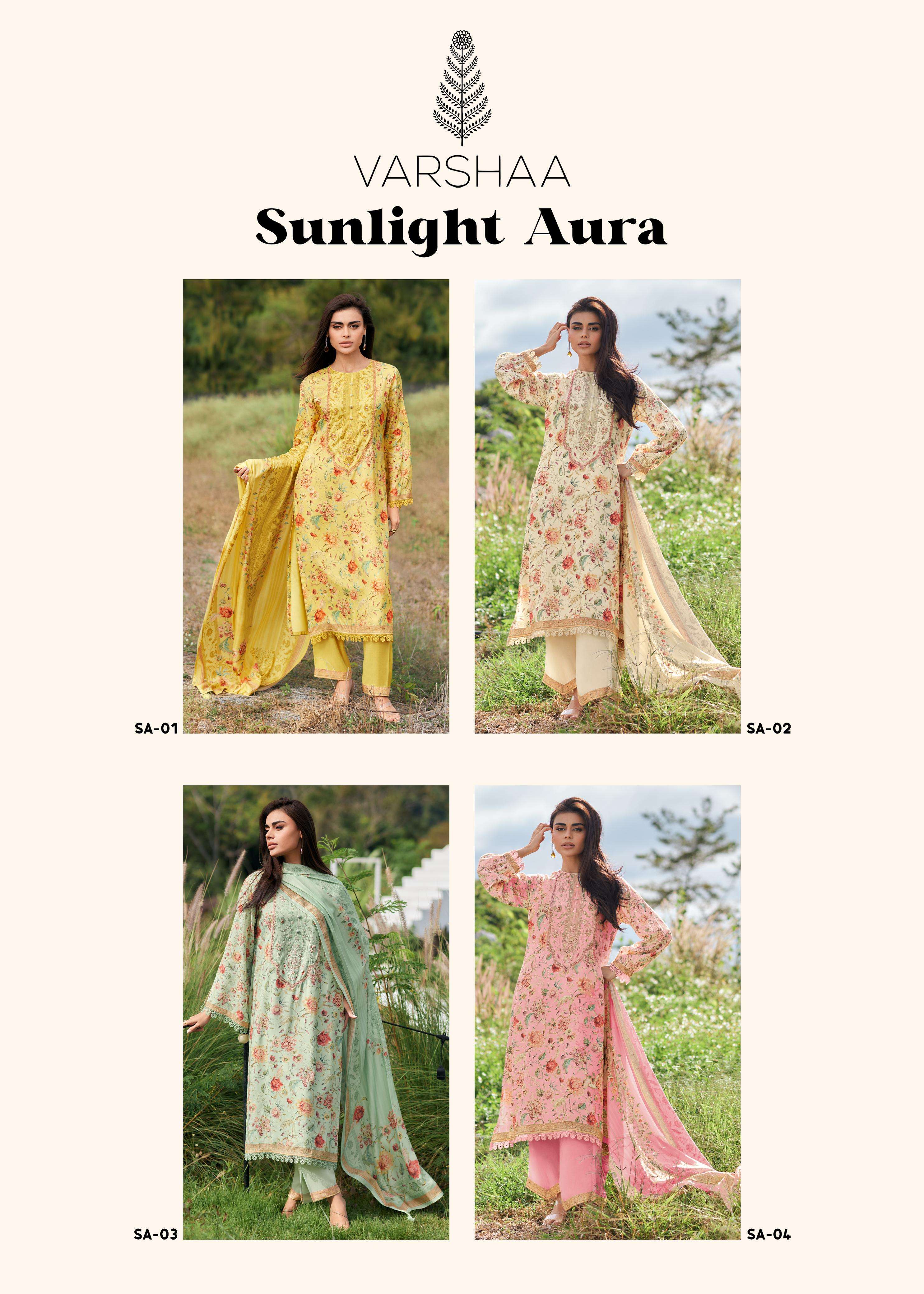 Varsha Sunlight Aura Designer Print Cotton Salwar Kameez Catalog Supplier