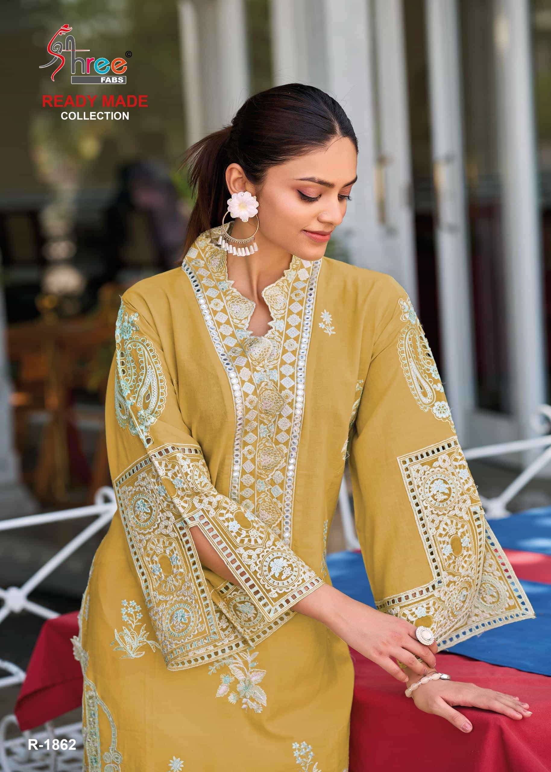 Shree Fabs R 1862 Colors Pakistani Cotton Suit Collection