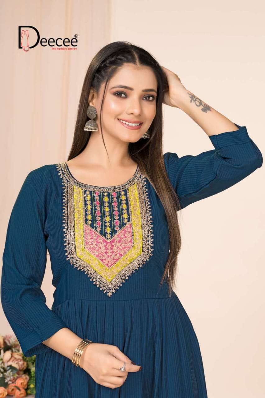 Dee Cee Avika Readymade Fancy Kurti Gown Catalog Suppliers