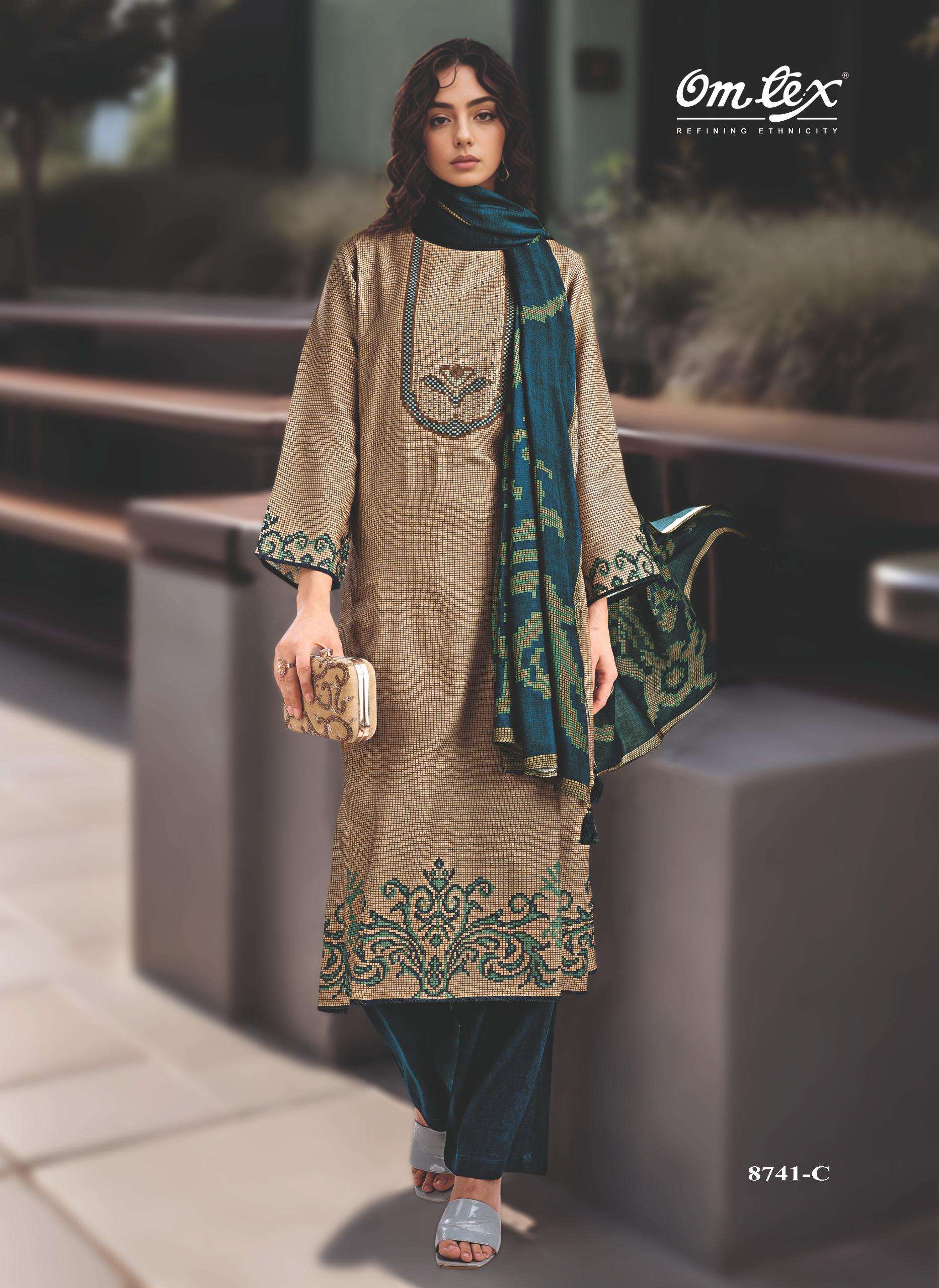 Omtex Viola Digital Printed Fancy Ladies Suit Catalog Wholesalers