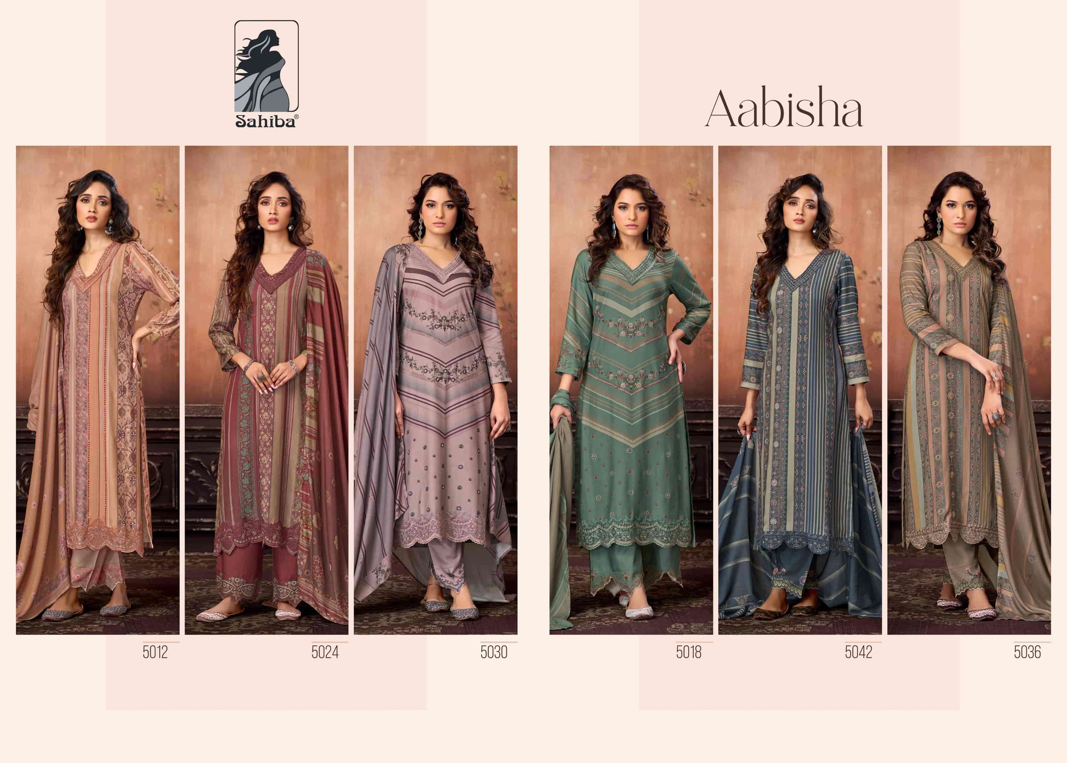 Sahiba Aabisha Winter Collection Pure Pashmina Suit Catalog Suppliers