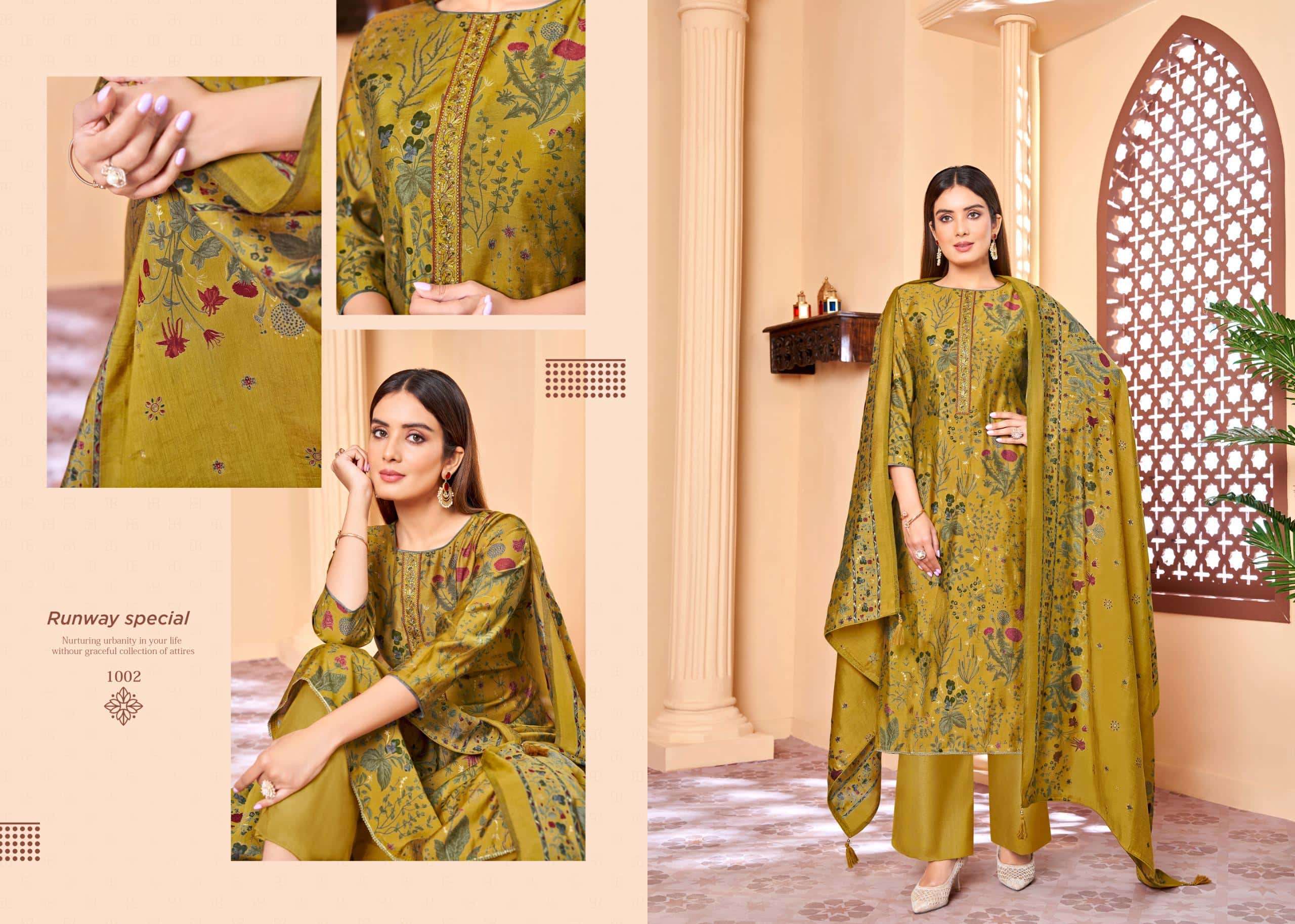 Salvi Fashion Sayuri Winter Fancy Work Pashmina Salwar Suit Catalog Dealers