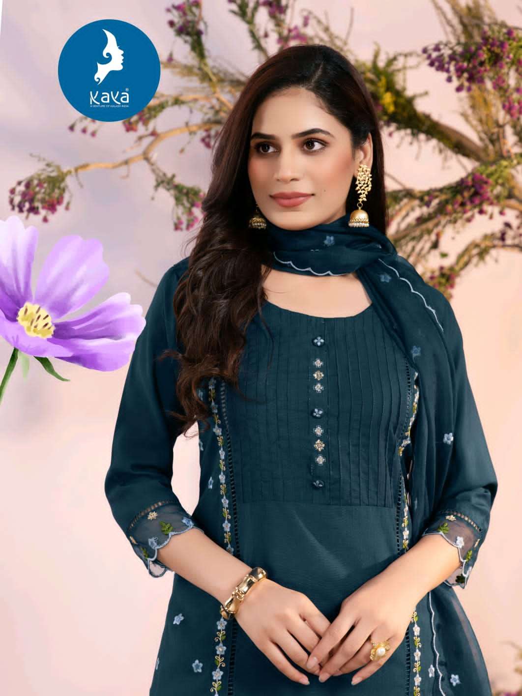 Kaya Pranisha Exclusive Style Kurti Pant Dupatta Set Catalog Suppliers