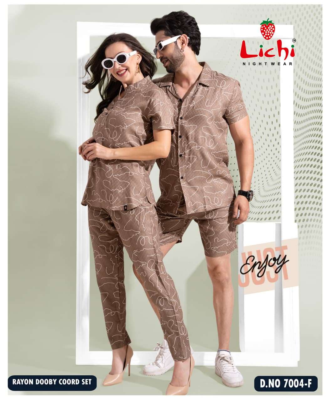 Lichi D 7004 Exclusive Wear Mens Womens Combo Night Suit Catalog Suppliers