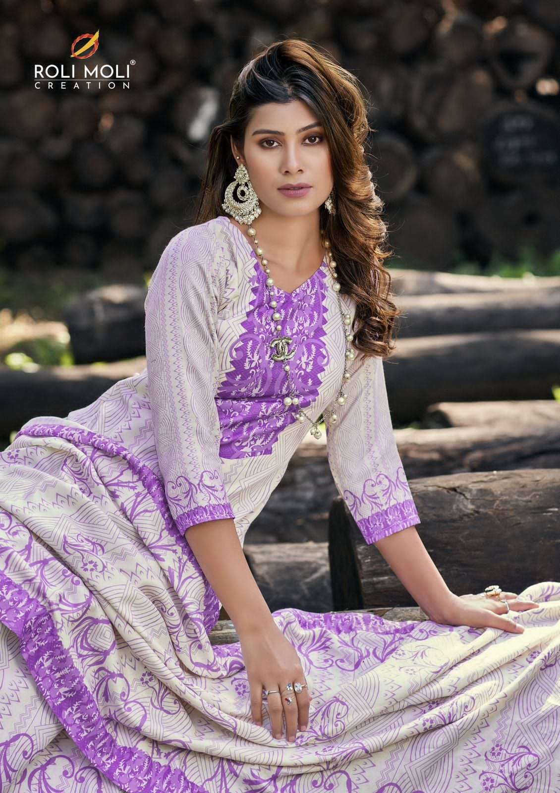 Roli Moli Nargis Pashmina Digital Print Suits Wholesale Only