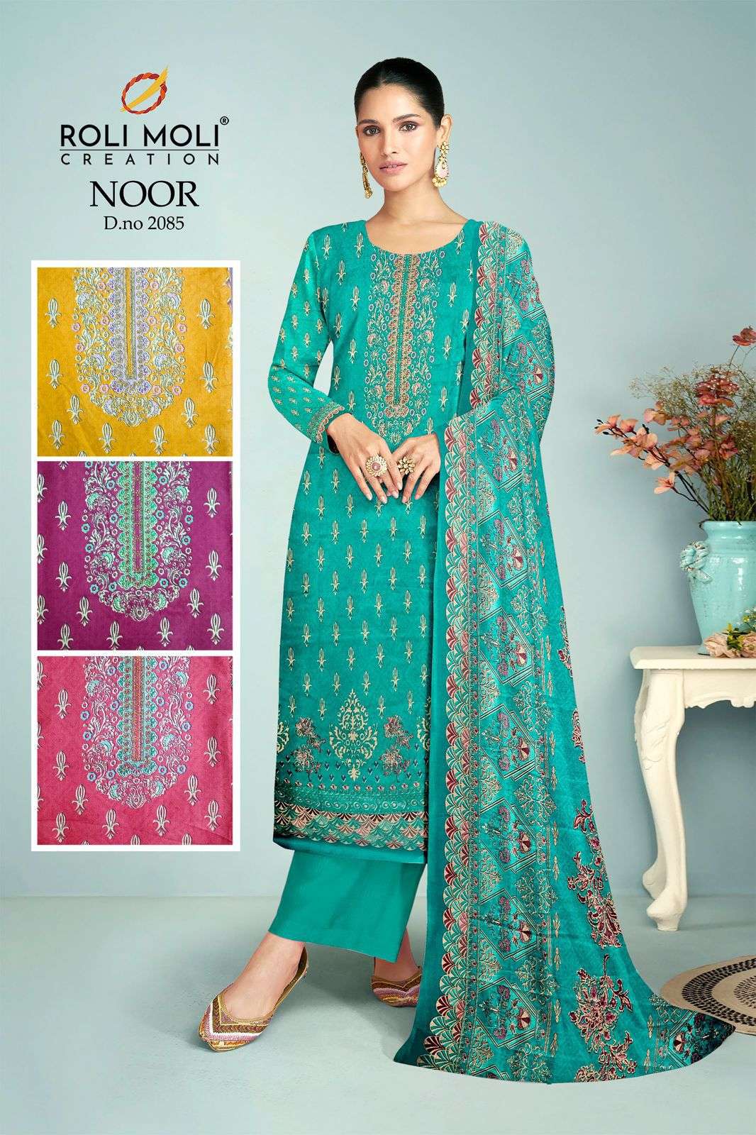 Roli Moli Noor Vol 5 Winter Collection Pashmina Dress Catalog Wholesalers