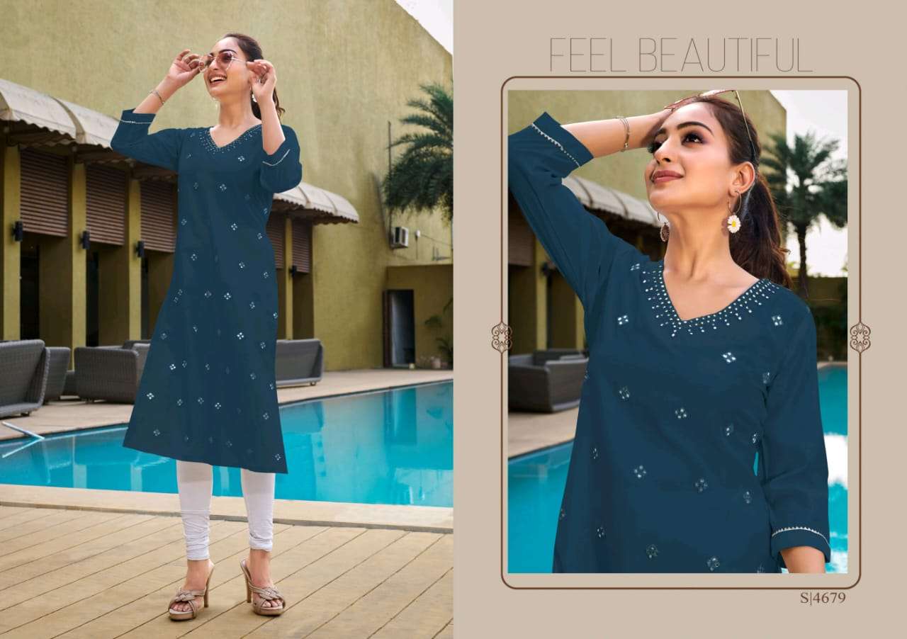 Sbs Harmony Premium Designs Straight Kurta Catalog Supplier