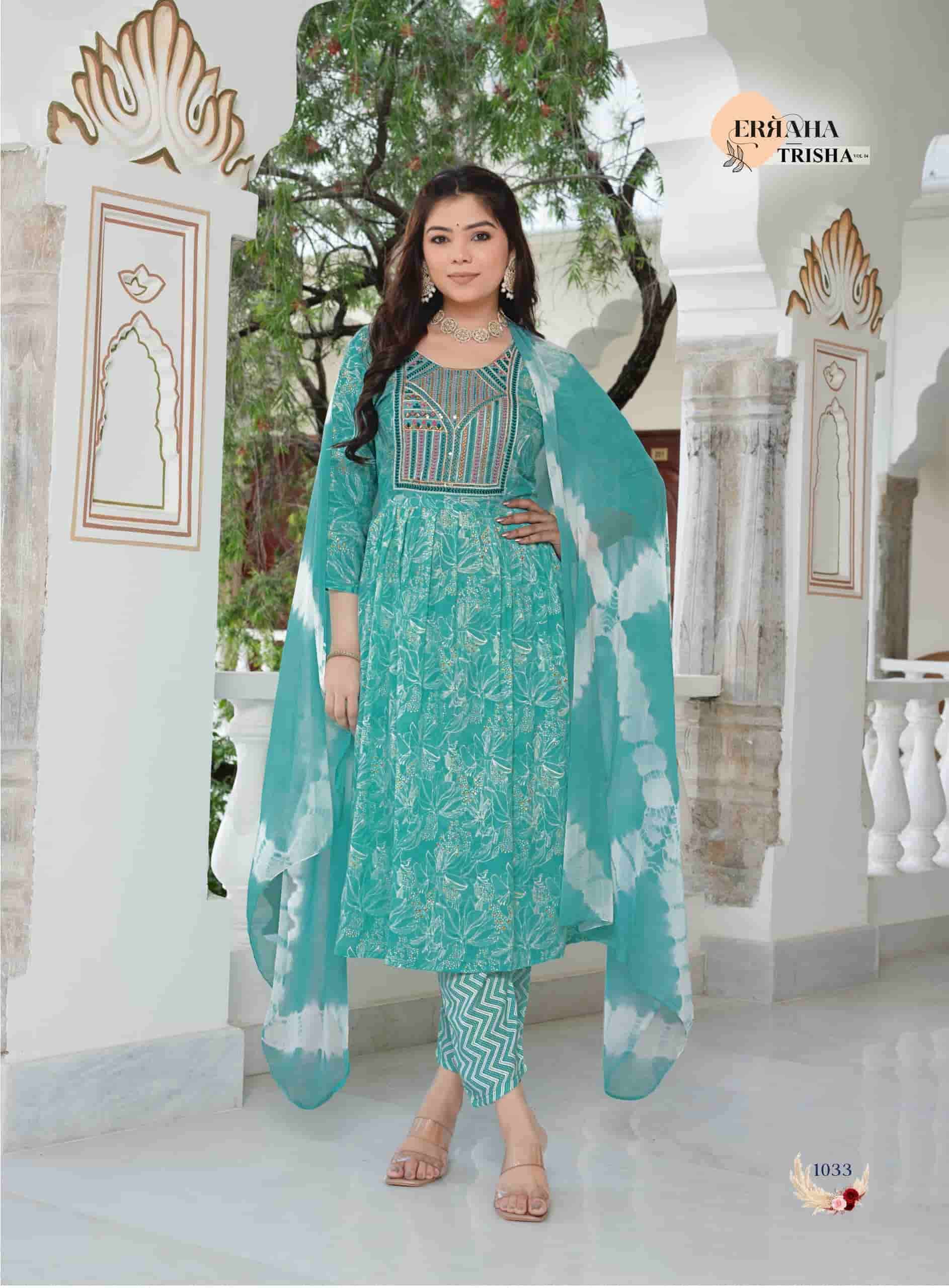 Erraha Trisha Vol 4 Readymade 3 Pec Pair Catalog Wholesale Price