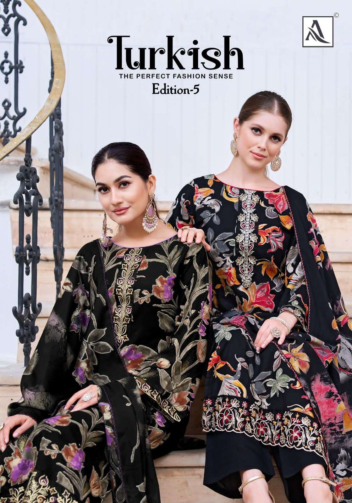 Alok Suit Turkish Edition 5 Pure Viscose Rayon Fancy Suit Catalog Dealers
