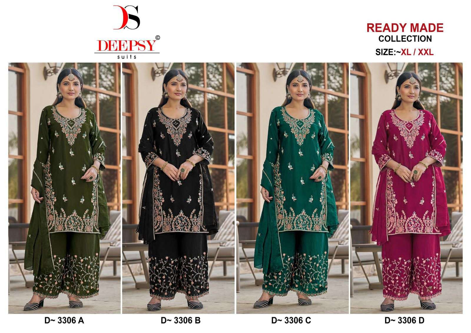 Deepsy D 3306 Colors Wedding Wear Pakistani Readymade Suit Catalog Dealers