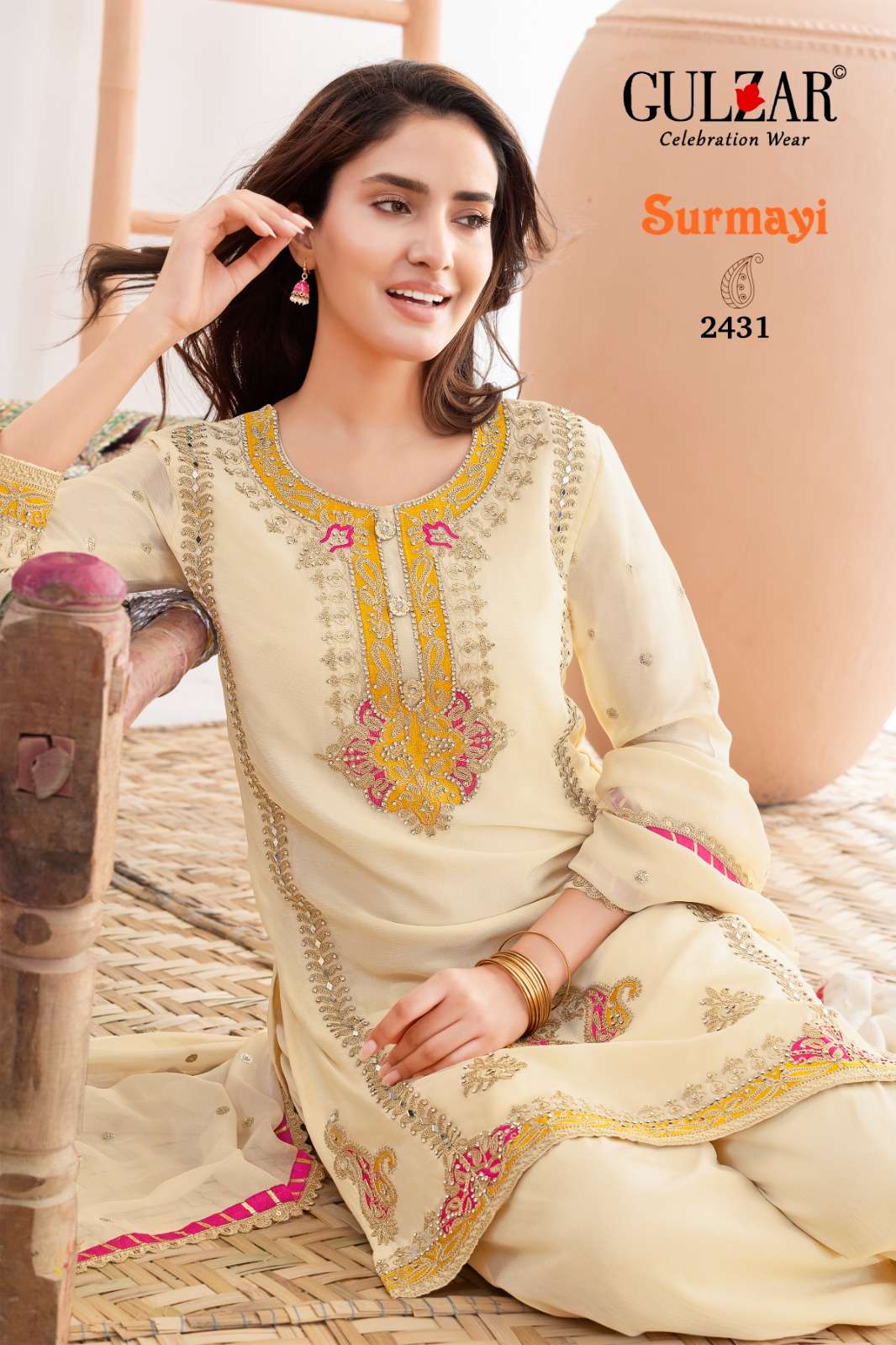 Gulzar Surmayi Premium Designs 3 Piece Sets Catalog Wholesalers