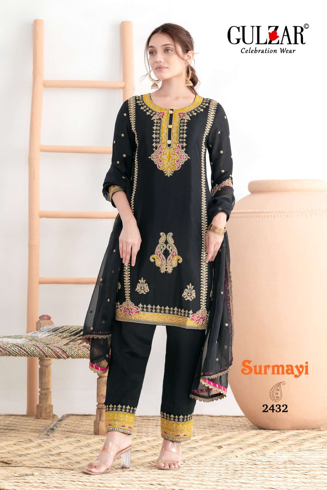 Gulzar Surmayi Premium Designs 3 Piece Sets Catalog Wholesalers