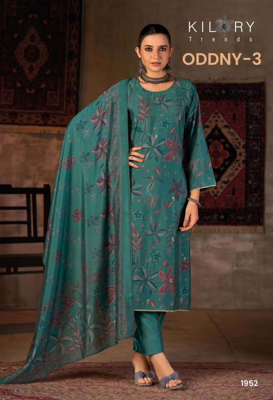 Kilory Oddny Vol 3 Pure Modal Silk Fancy Suit Catalog Exporters