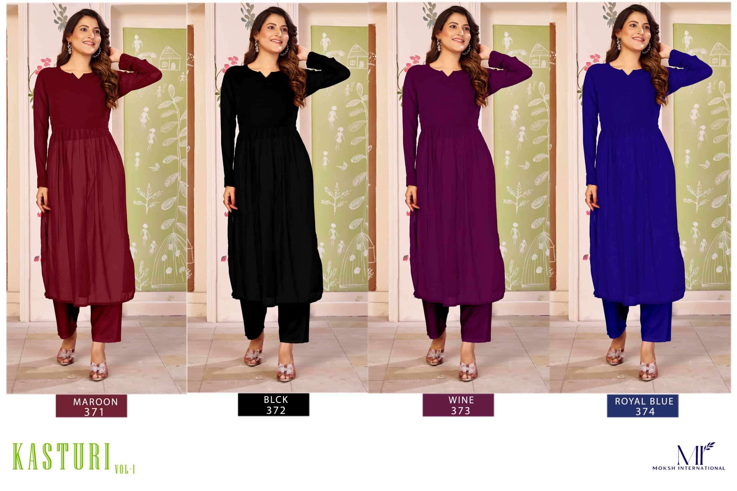Moksh Kasturi Vol 1 Premium Designs Kurti Catalog Wholesalers