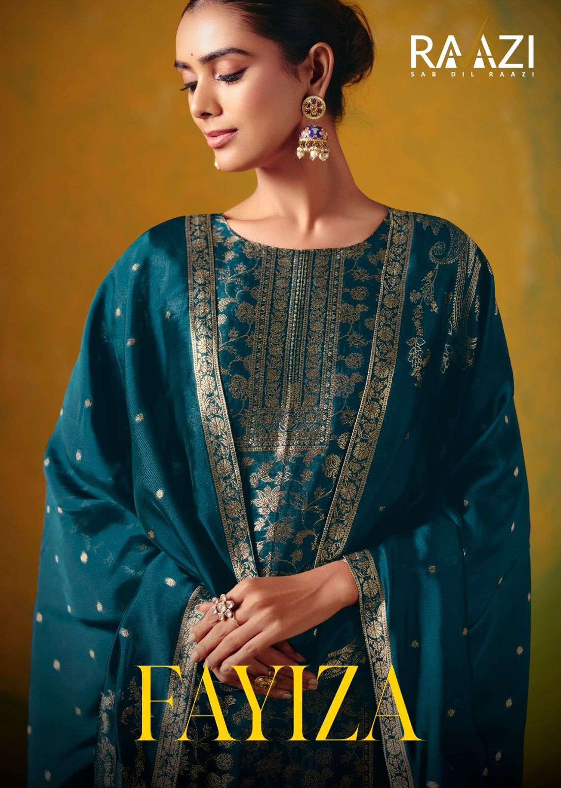 Raazi Fayiza By Rama Fashion Partywear Style Woven Silk Suit Catalog ...