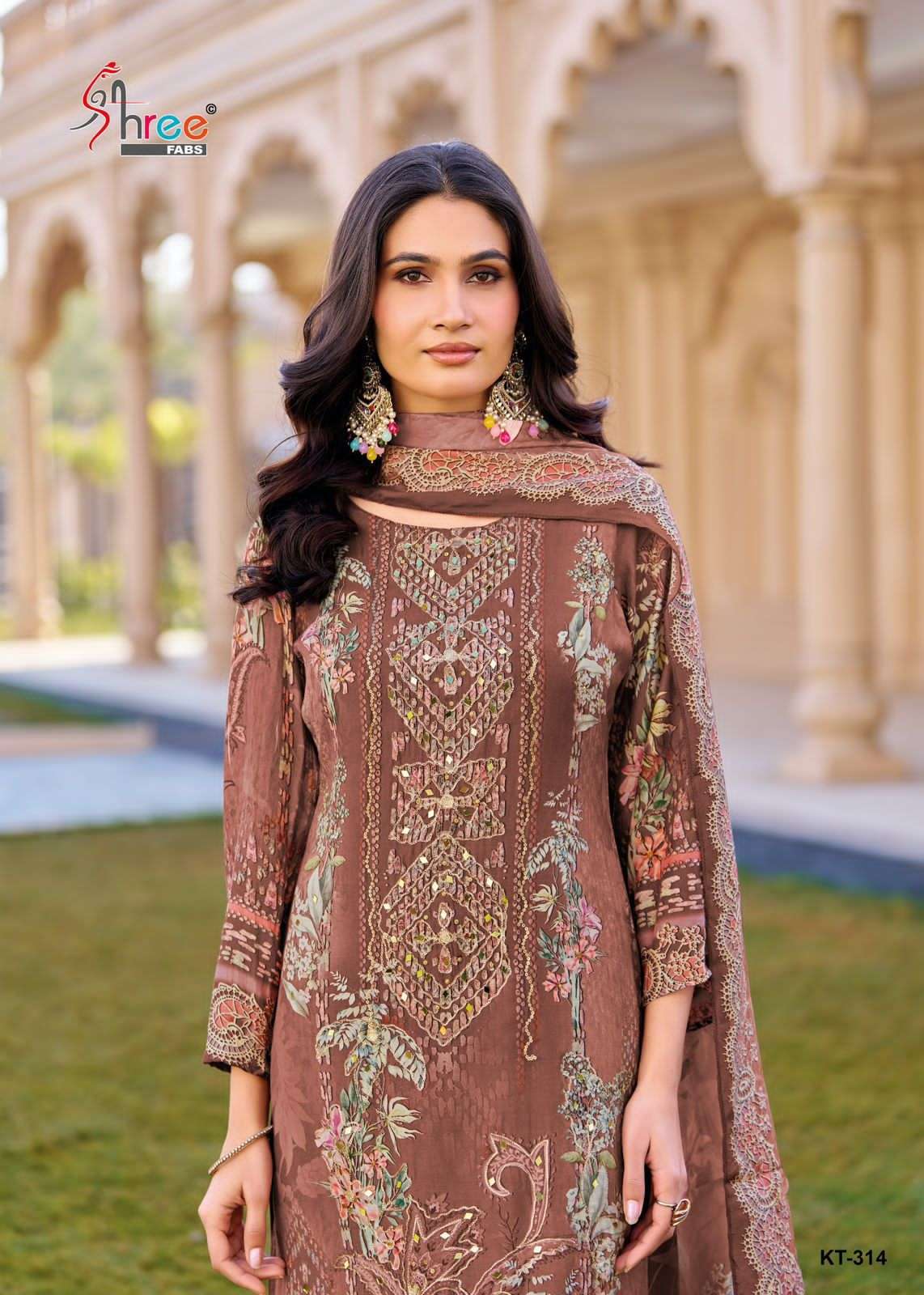 Shree Fabs Kt 314 Colors Pakistani Muslin Salwar Suit Catalog Dealers